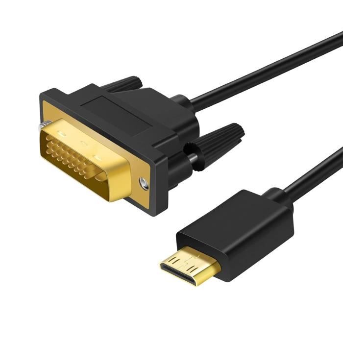 Câble Mini Hdmi Vers Dvi 2M, Hdmi Mini (C) Vers Dvi 24 + 1 Broches ...
