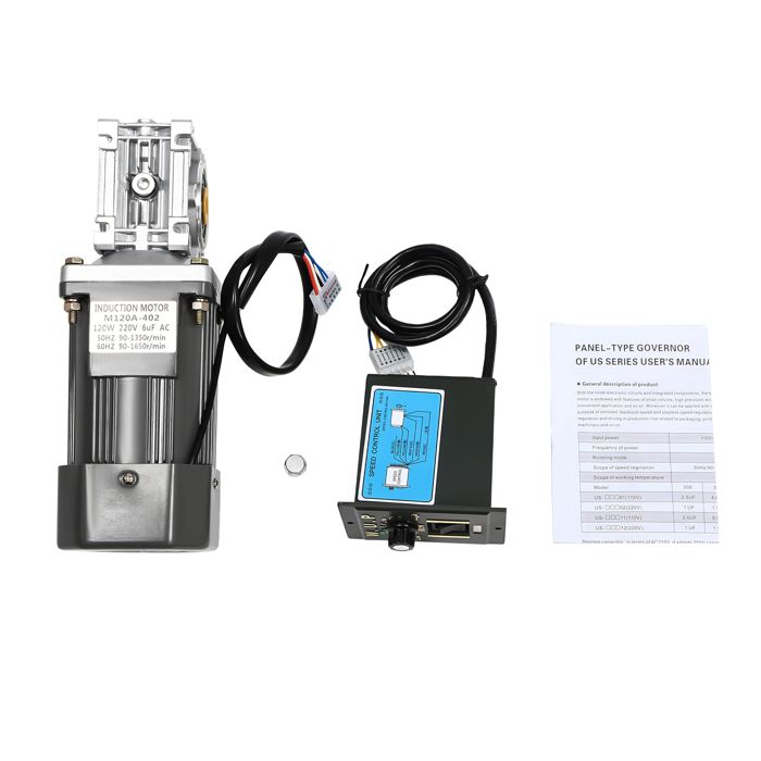 Moteur de transmission électrique AC 220 V 120 W 1650 tr/min CW/CCW ...