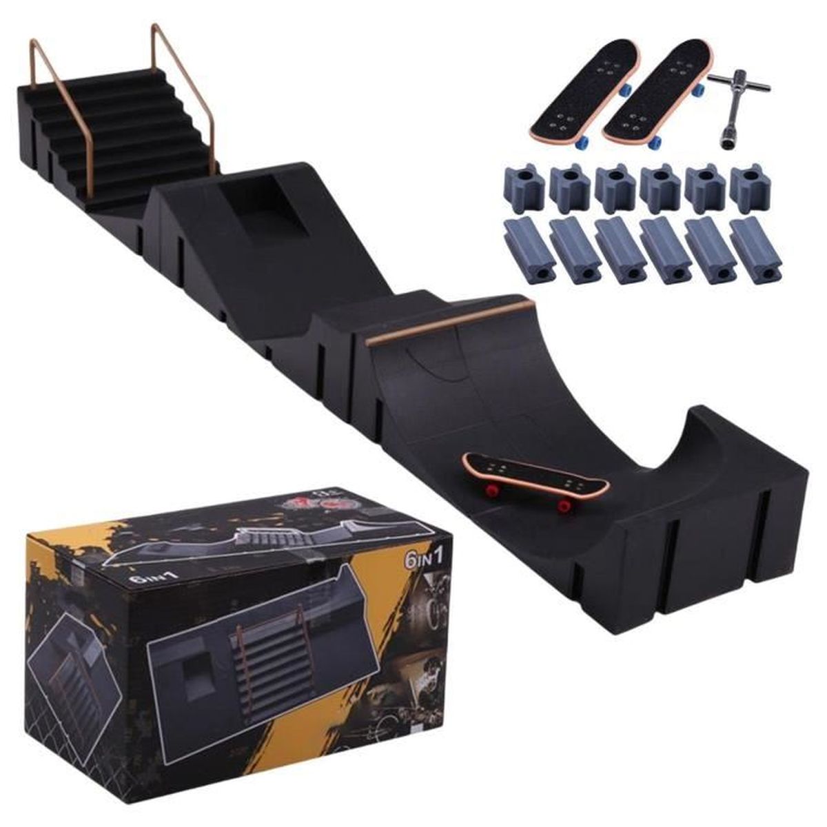 Planche à roulettes Finger Skatepark Kit Ultimate Parks Training Props ...