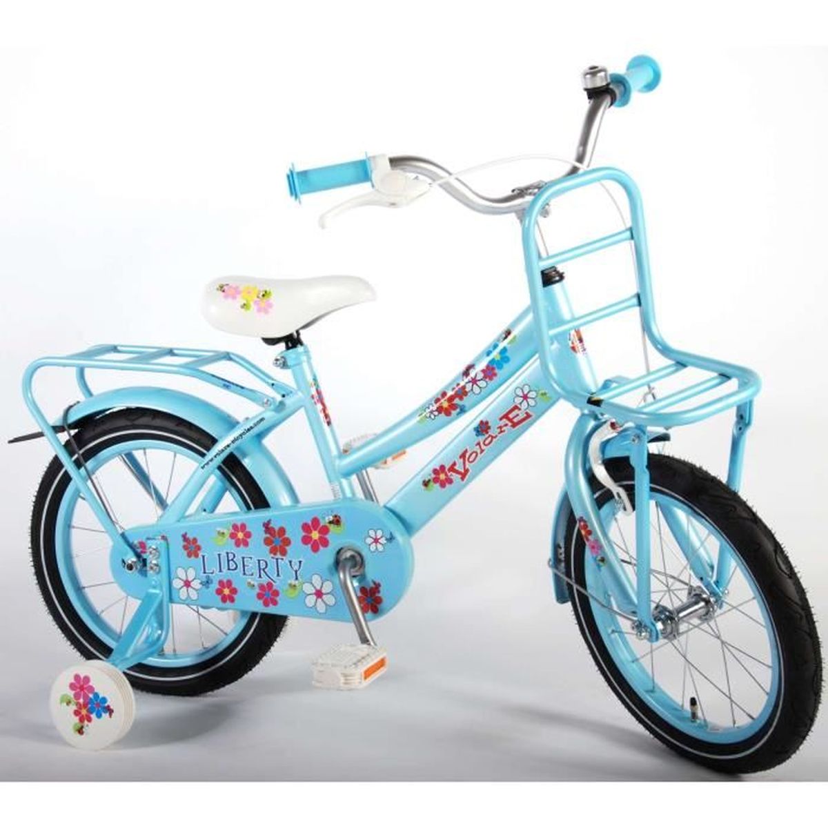 Vélo Enfant Fille 16 Pouces avec Roues de stabilisation et Panier ...