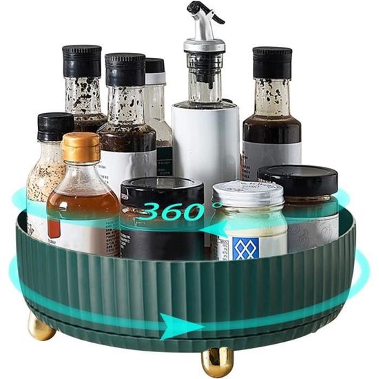 Iyvshion Étagère De Rangement Rotative,1-Pc Plateau Rond Socle Tournant ...