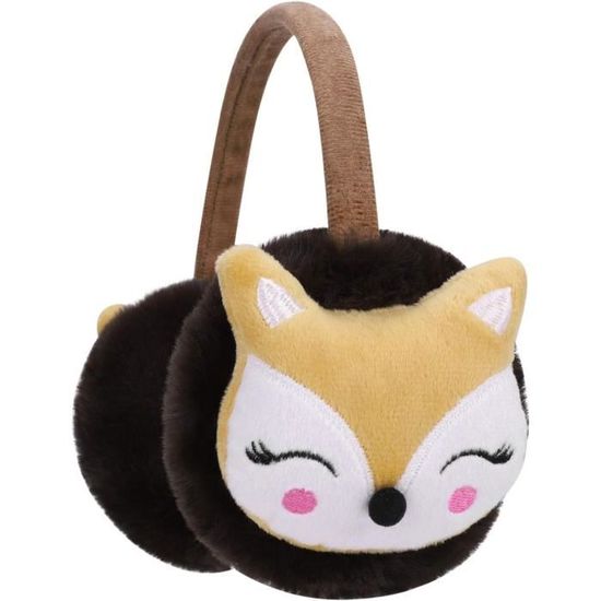 Enfants Cache Oreilles De 3D Renard Mignon Couvre-Oreille En Peluche ...