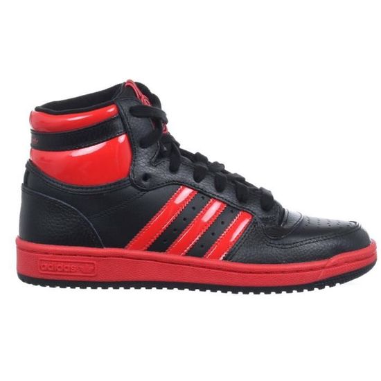 Chaussures Femme Adidas Top Ten Rb IF7835 en Cuir Rouge à Lacets Rouge ...