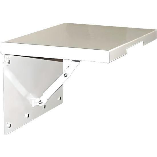 Tablette pliante murale - Acier - 400 x 300 mm - Finition époxy ...