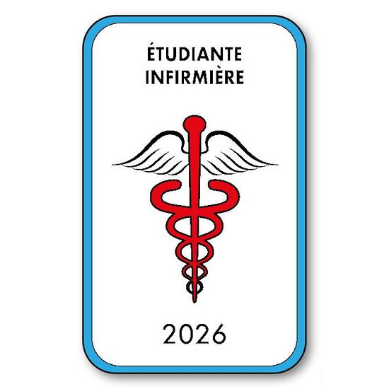 Autocollant Sticker - Vignette Caducée 2026 pour Pare Brise en ...
