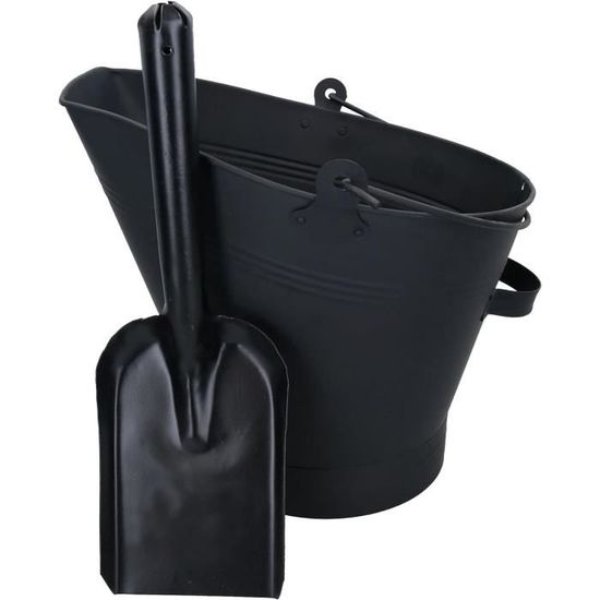 AB Tools Seau de cheminée style Waterloo à large ouverture + pelle à ...