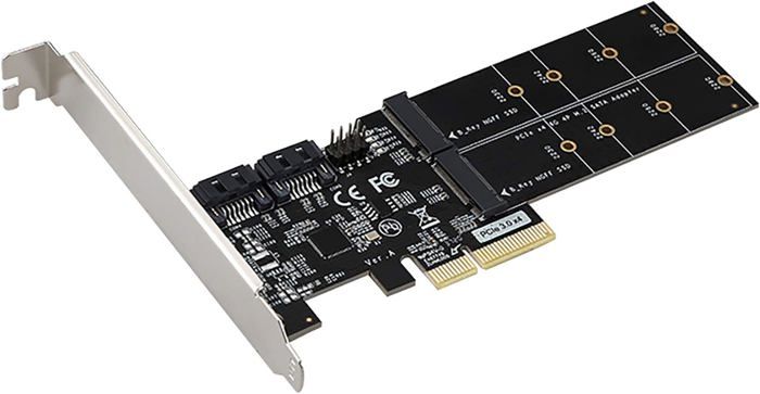 Double Adaptateur M.2 Nvme Sata Iii Pcie 4 En 1,M.2 Nvme Ngff B Key Ssd Ngff Sataiii Ssd Hdd ...