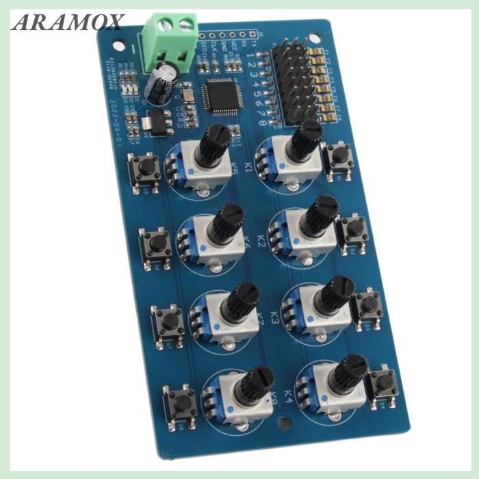ARAMOX Servo Controller 8 voies STM32 Précis Bouton Commande avec ...