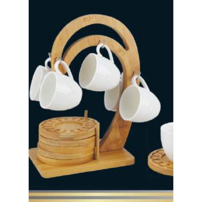 Roland Germany Service A Cafe Bamboo Porcelaine 13 Pieces - Cdiscount ...