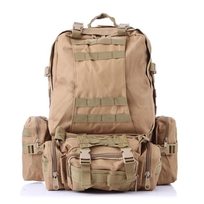 Sac à dos tactique souple de 55l accessoire militaire de Camouflage ...