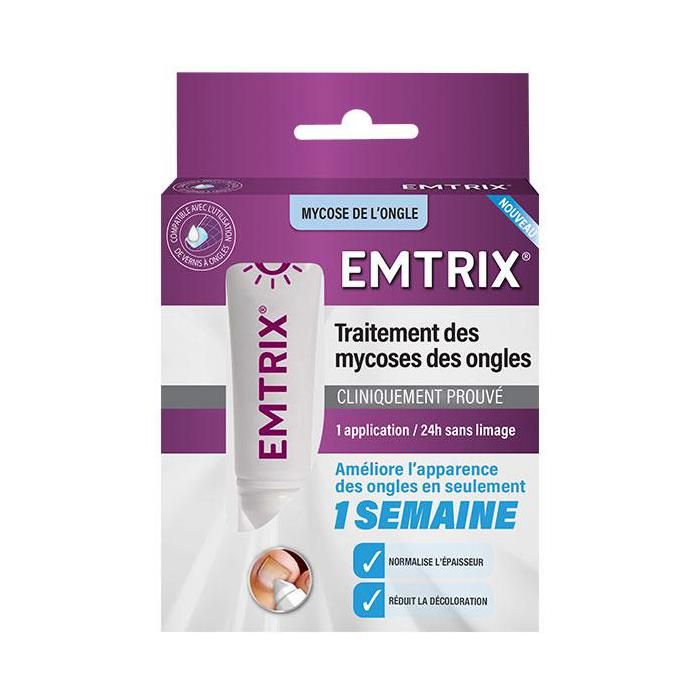 Emtrix® Traitement pour Mycoses ou Psoriasis des Ongles 10 ml ...