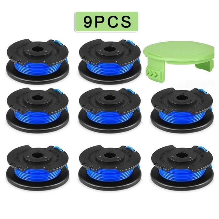 Accessoires de rechange pour tondeuse à double ligne 29242, 8 + 1 pièces, pour Greenworks 065 ...