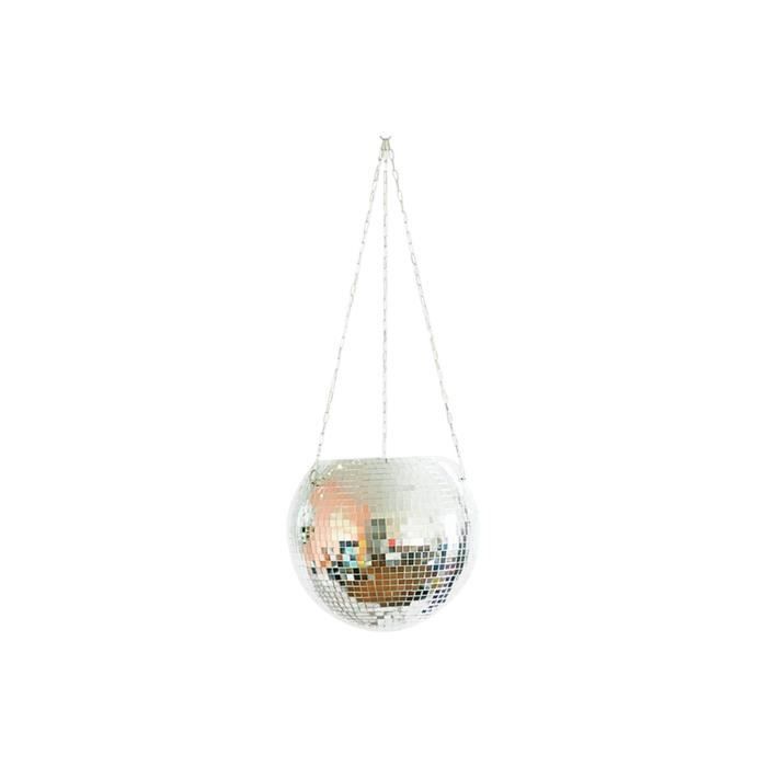 Pot de fleur,Planteur boule Disco en forme de Globe, Vase suspendu, Pots de fleurs, corde, décor ...