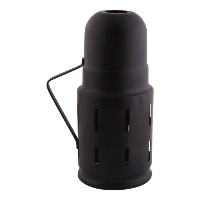 Chicha,Couvercle anti-vent en métal noir pour Shisha Hookah, avec ...