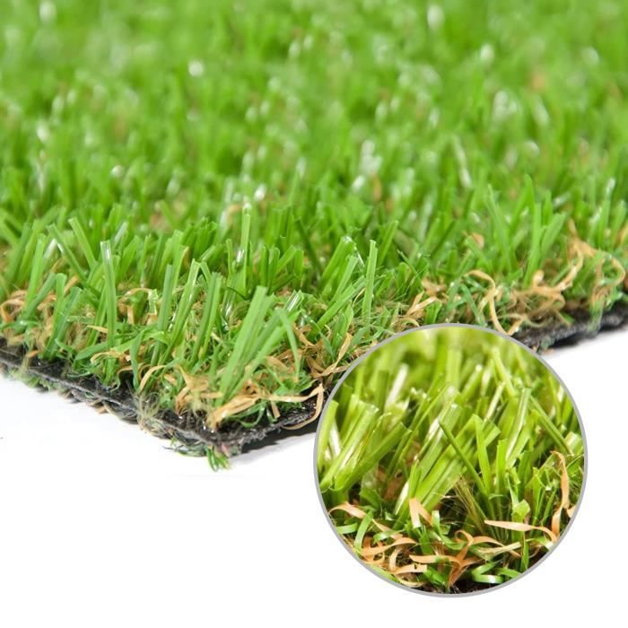 Pelouse artificielle Comfort Class Ultra résistant Cambridge Hauteur: 25 mm 100 x 400 cm ...
