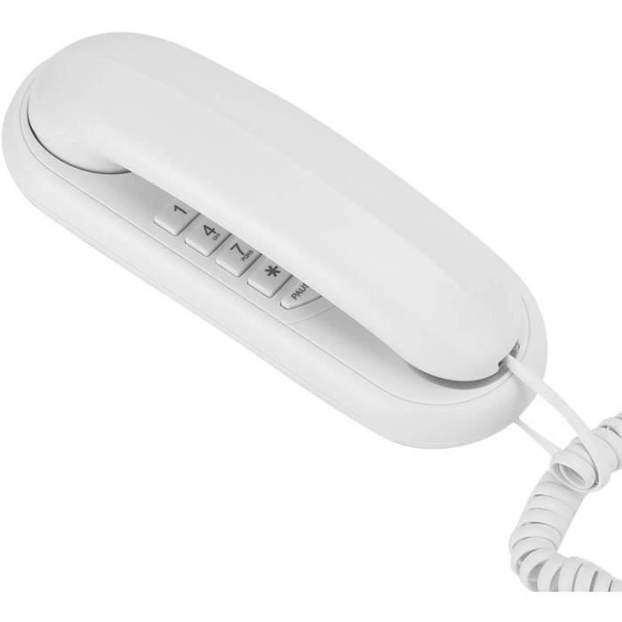 Téléphone Filaire Fixe,Fixe Au Mur-De Table Téléphone Fixe Filaire Pour Les Affaires De Bureau À ...