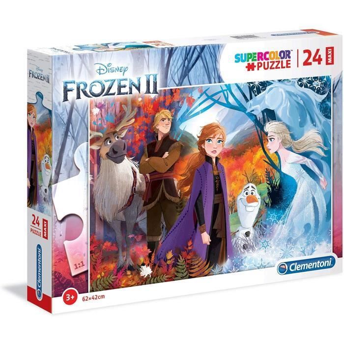 Disney Frozen 2 Maxi Supercolor Puzzle 62x42cm 24 Pièces 28510 ...