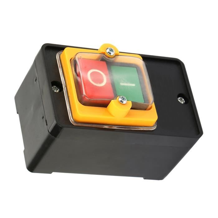Duokon Commutateur Pushbutton,AC220V/380V 10A Waterproof ON/OFF ...