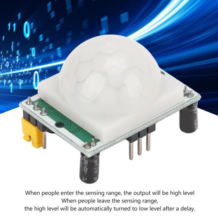 YIN Capteur infrarouge pyroélectrique, détection de corps humain ...