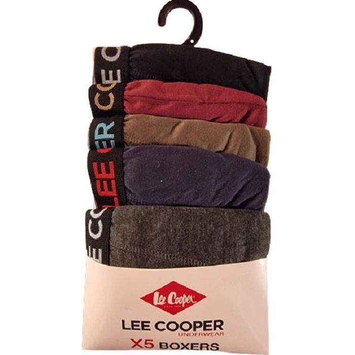 LEE COOPER Lot de 5 Boxer homme Multicolore Multicolore - Cdiscount ...