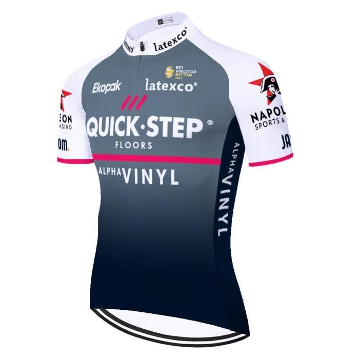Maillot de cyclisme,Maillot de cyclisme de l'équipe Quick step à ...