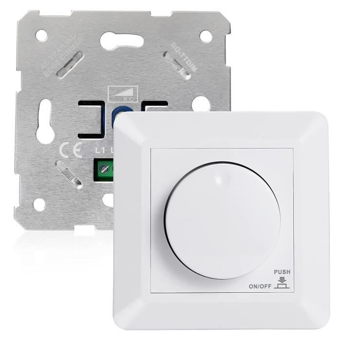 Gr4tec Variateur de Lere LED 5–300W, Interrupteur Variateur AC 220-240V ...