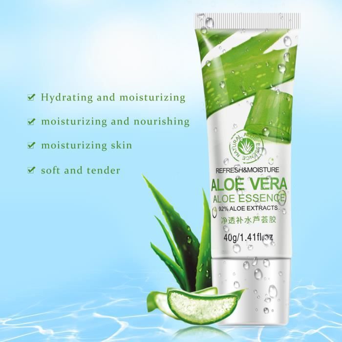 SURENHAP Gel d'Aloe Vera Aloe Vera Gel Hyaluronic Acid Anti Winkle Whitening Moisturizing Skin ...