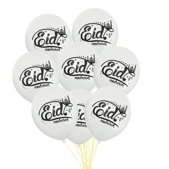 Ballon eid mubarak,50 pcs 12 pouces Eid Mubarak Impression Ballloons ...