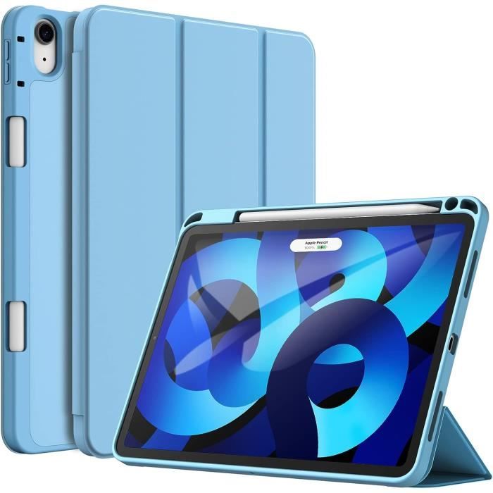 Coque Pour Ipad Air 5-4 (10,9 Pouces 2022-2020 5Eme-4Eme Génération) Avec Porte-Stylet, Support ...
