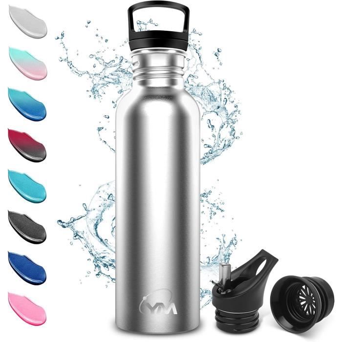 Gourde Inox 500Ml, Bouteille D'Eau Acier Inoxydable, Écologique ...