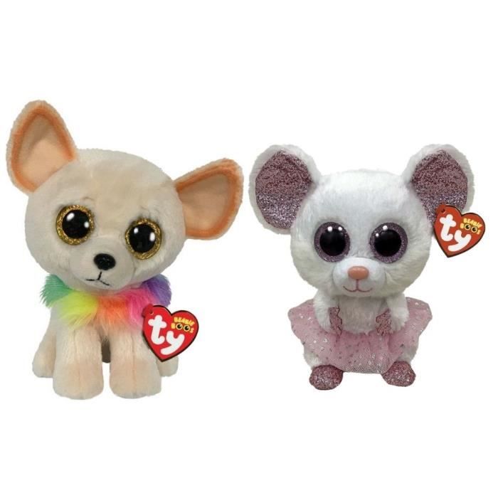 Ty - Peluches - Beanie Buddy - Chewey Chihuahua & Nina Souris ...