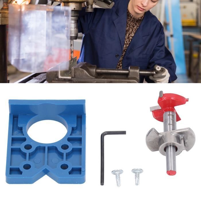 Gabarit de charnière Kit de Guide de Perage pour Charnière Dissimulée ...