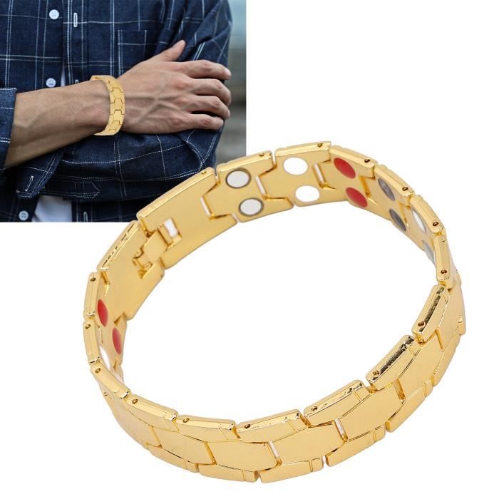 Bracelet de thérapie magnétique, conception hexagonale, améliore le ...