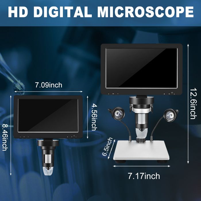 7" HDMI 1080P LCD Microscope Numérique,Camera Sensor Coin Microscope ...