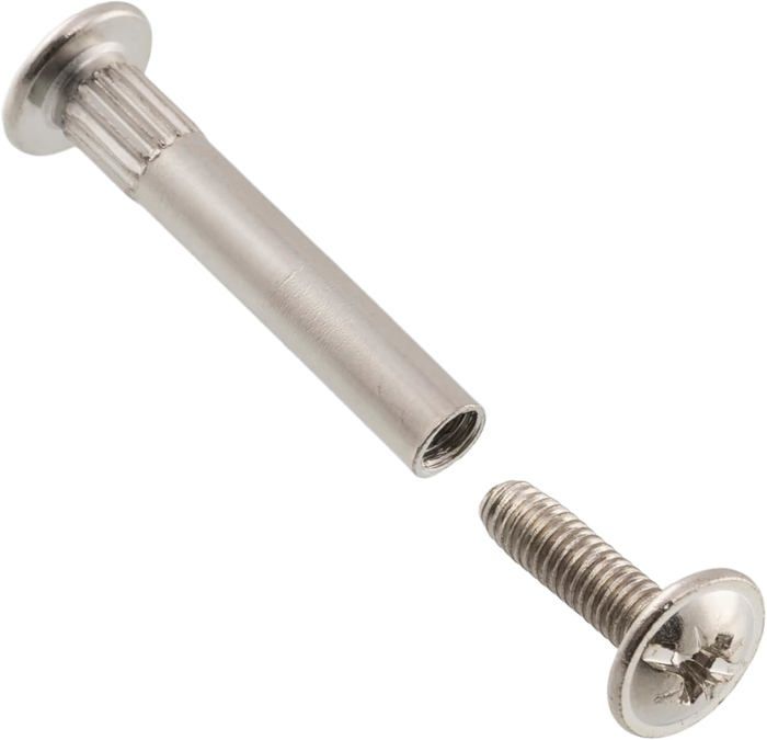 Lot de 10 vis d'assemblage M4x15 mm avec douille M4x30 mm - en acier ...