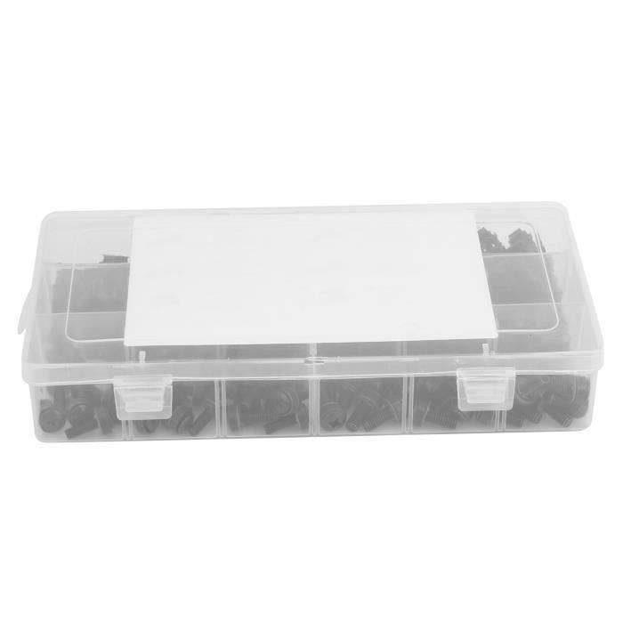 Sing-écrous et vis M5 200pcs écrous à cage et kit de vis M5 M6 ...