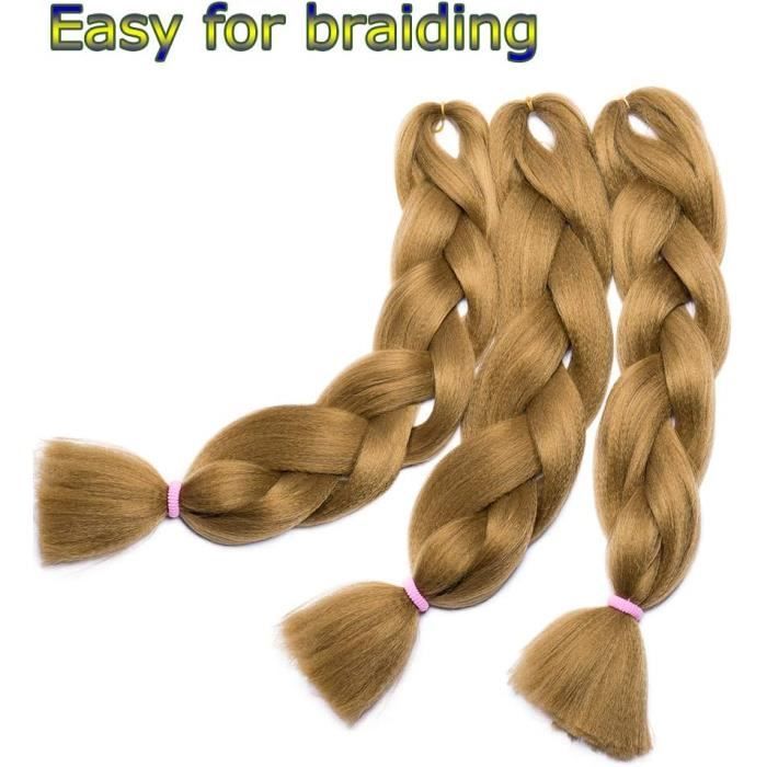 5 Pièces Mèche Tresse Africaine Hair Braid 500G[100G-Pièce] Extension ...