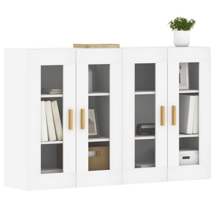 Luxueux Best* Lot de 2 Placard Cuisine Suspendu/ Armoires murales ...