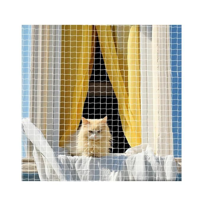 Filet de protection pour chat en fibre de polyester, pour balcon, peut ...