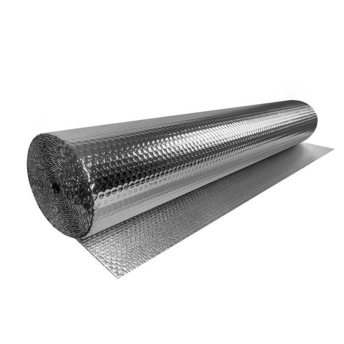 UISEBRT 1 x 10m Film Isolant Double Aluminium, Film à Bulles pour Toits ...