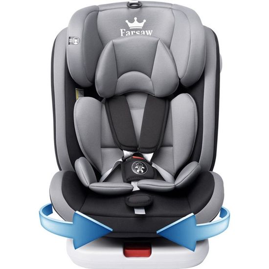 NSGMXT Siège auto bébé/enfant rotatif à 360° ISOFIX Groupe 0+/1/2/3(9-36 kg/0-12 ans) Appui-tête ...