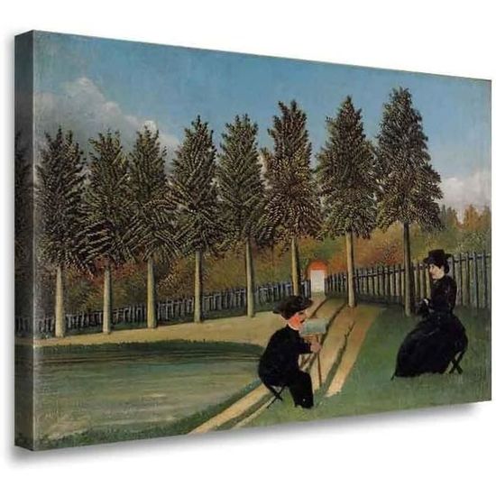 Henri Rousseau "L'Artiste Peignant Sa Femme"Tableaux Décoration Murale ...