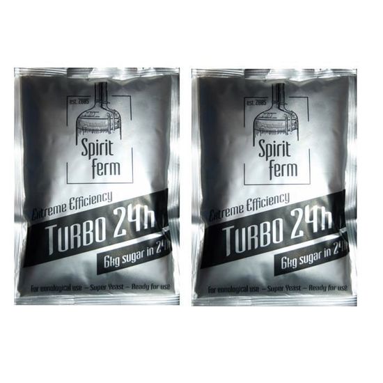 2 x Turbo Levure - Turbo 24h 195g, Levure pour la fermentation du sucre ...