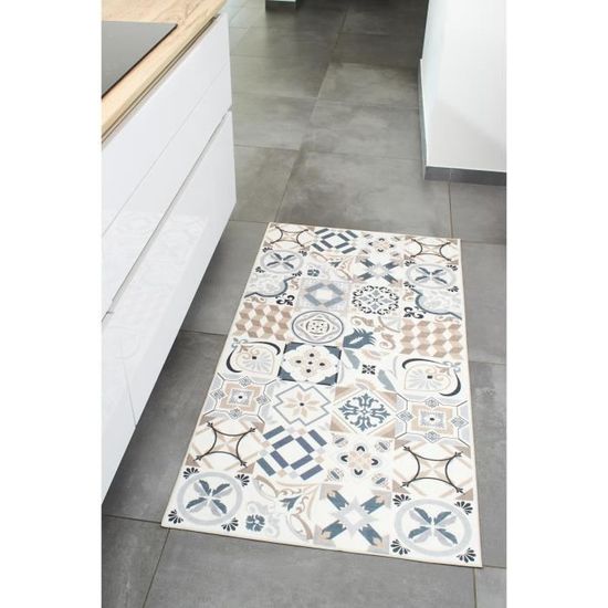 Tapis de Cuisine - NAZAR RUGS - Azulejos - 50x100 cm - Carreaux de ...