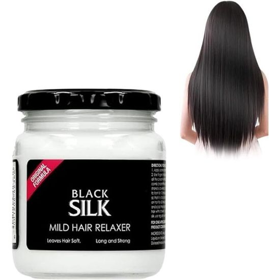 2pcs Black Silk Mild Hair Relaxer, Black Silk Hair Relaxer Mild, 3 in 1 ...
