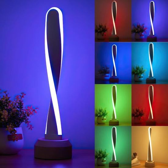 Lampe De Chevet Led - 5 W - 3000-6000 K Rvb - Moderne - 7 Couleurs - 5 ...