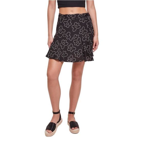 Mini jupe femme Urban Classics Vicose Blackflower - Cdiscount Prêt-à-Porter