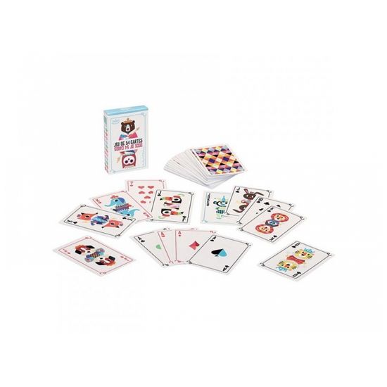 Jeu de 54 cartes figures - Cdiscount Jeux - Jouets