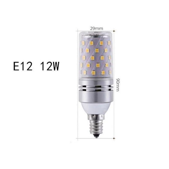 Ampoule,E12 12W-Warm White--Ampoule Led Épis De Maïs, E27 B15 B22 E17 12w 16w 25w 40w, Smd2835 ...