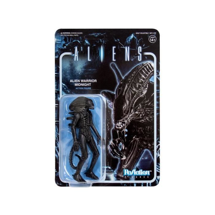 Super7 - Alien - Figurine ReAction Alien Warrior Midnight Black 10 cm ...